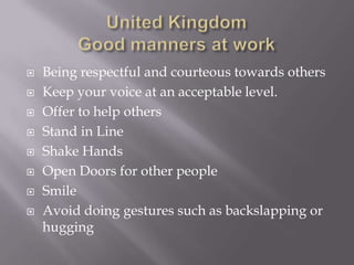 Good Manners At Work