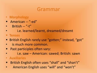 Accents and Dialects of English Language | PPTX