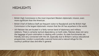 United kingdom and pakistan relations | PPTX