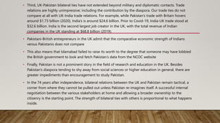 United kingdom and pakistan relations | PPTX