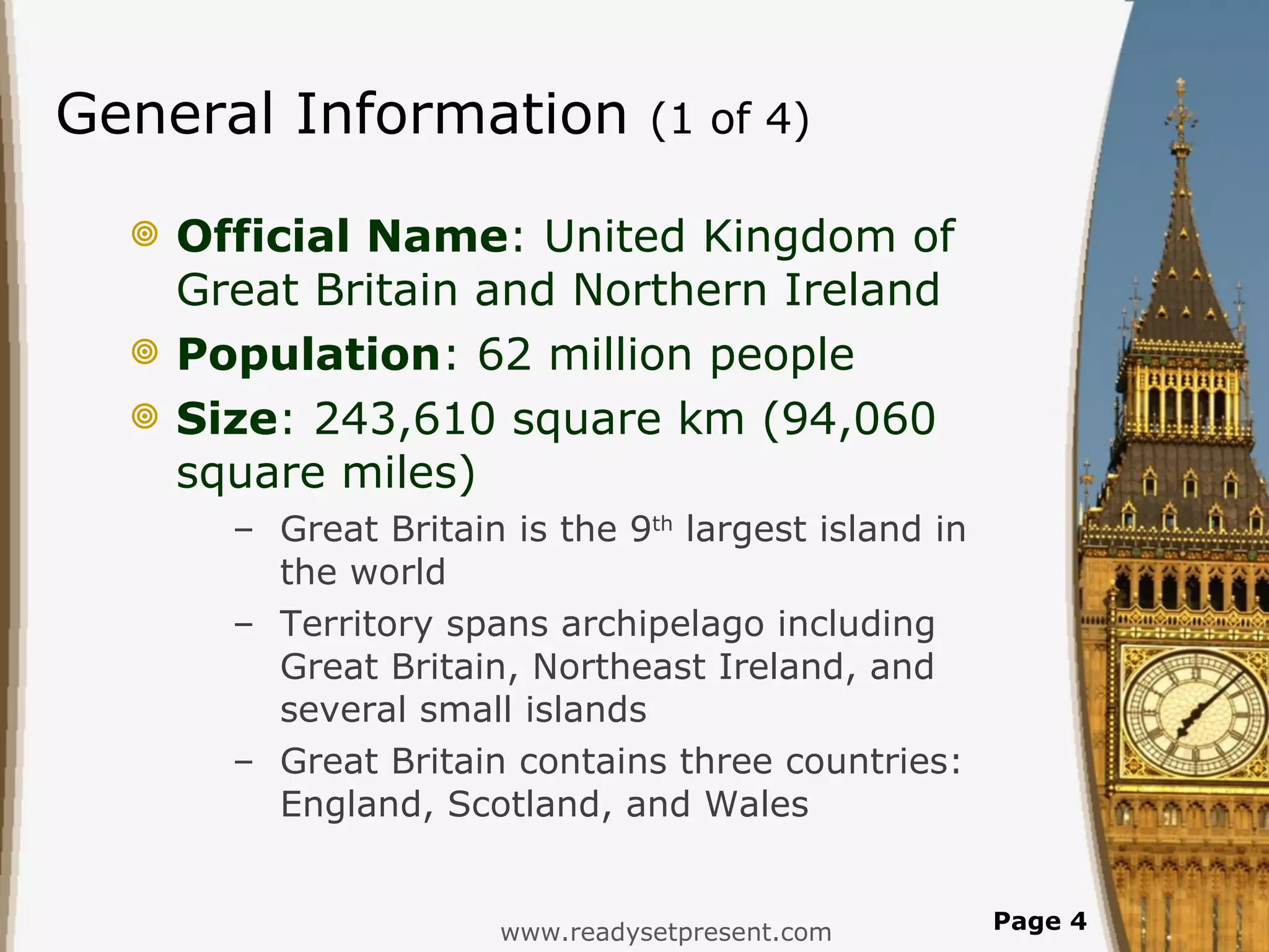 United Kingdom Powerpoint Country | PPT
