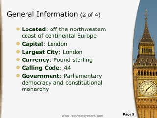 United Kingdom Powerpoint Country | PPT