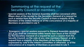 United nations rules of procedure session rules | PPT