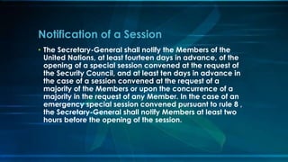 United nations rules of procedure session rules | PPT