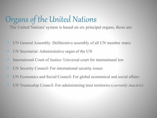 Introduction to the United Nations | PPTX