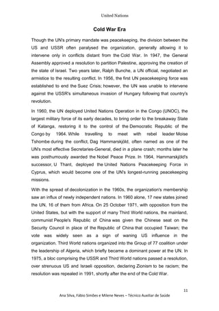 United Nations | DOCX | Non-Profit Organizations | Industries