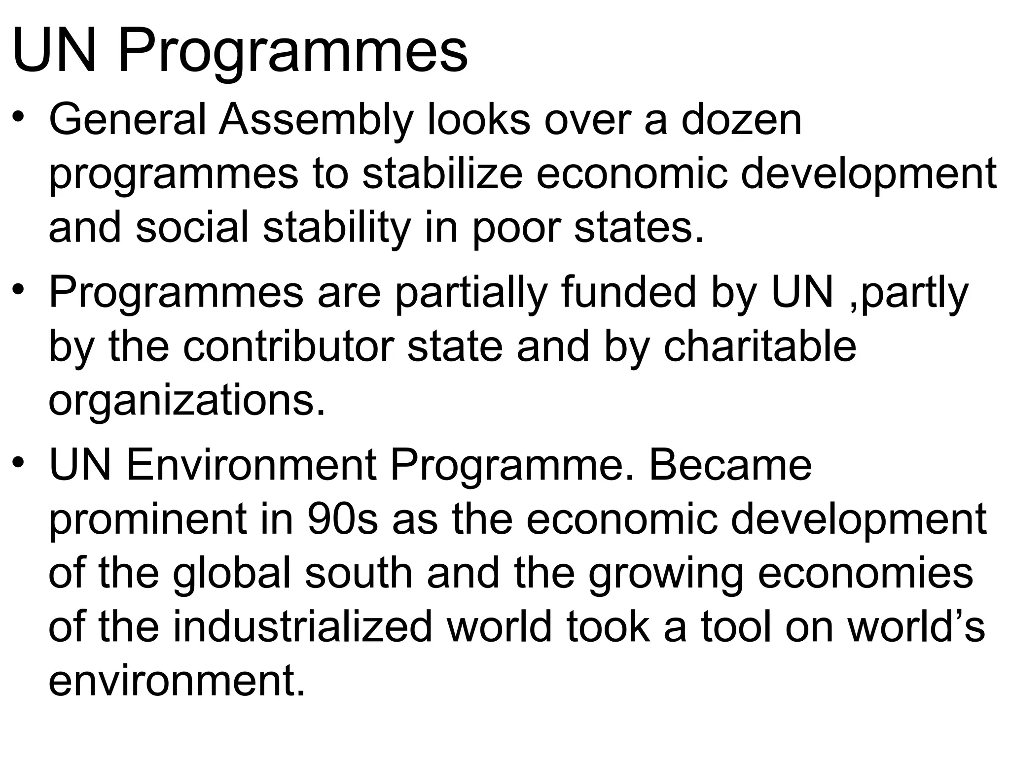 United Nations.ppt in international relations | PPT