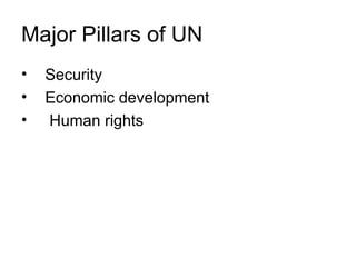 United Nations.ppt in international relations | PPT