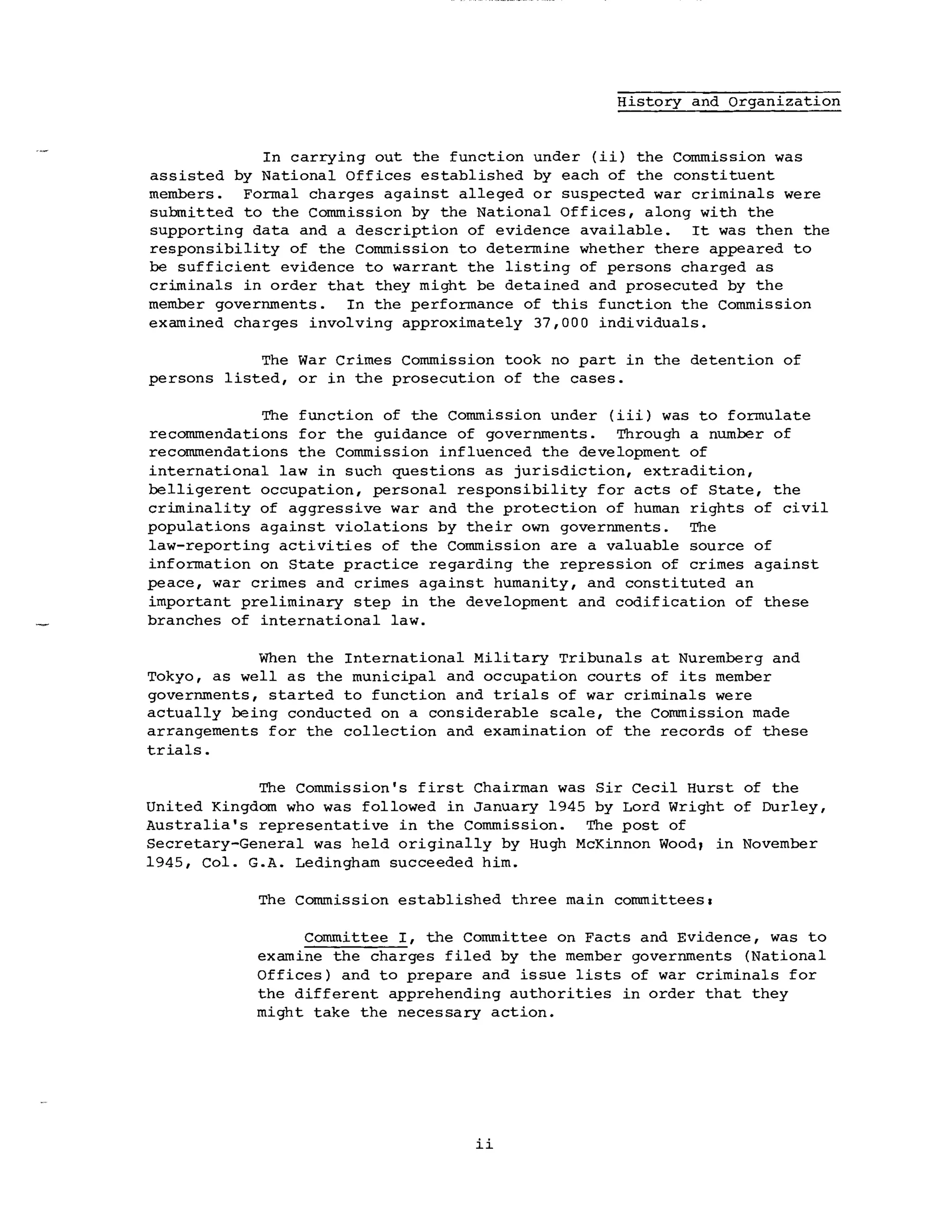UNITED NATIONS - War Crimes Commission | PDF