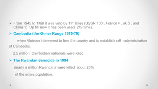 United nations and its failure | PPTX