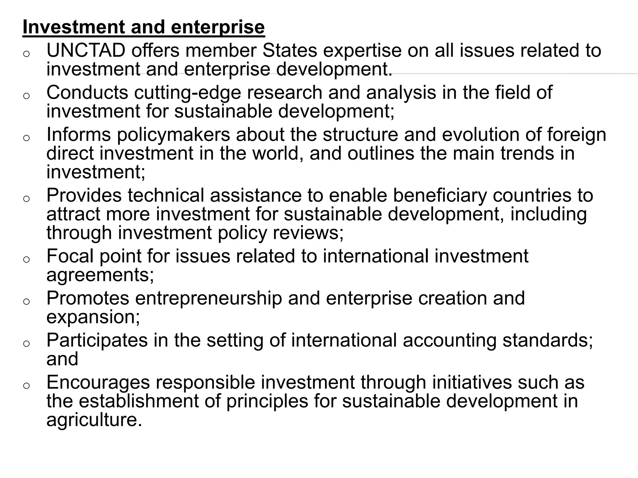 United nations conference on trade and development | PPTX