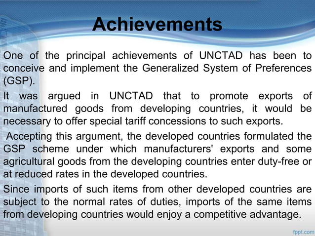United nations conference on trade and development | PPT
