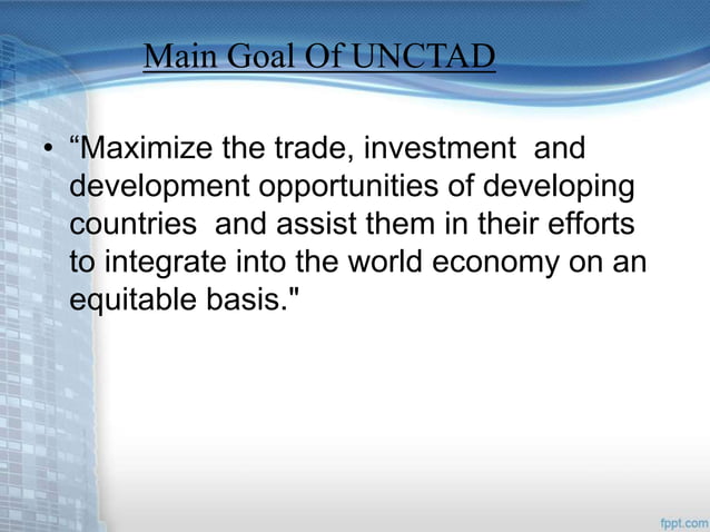 United nations conference on trade and development | PPT