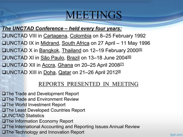 United nations conference on trade and development | PPT