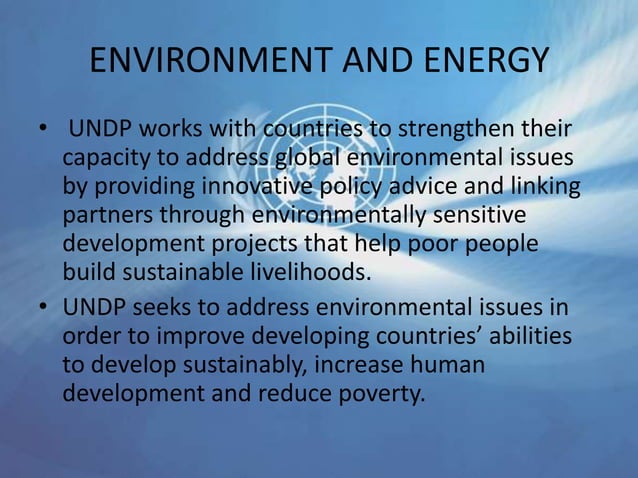 United nations development programme | PPTX