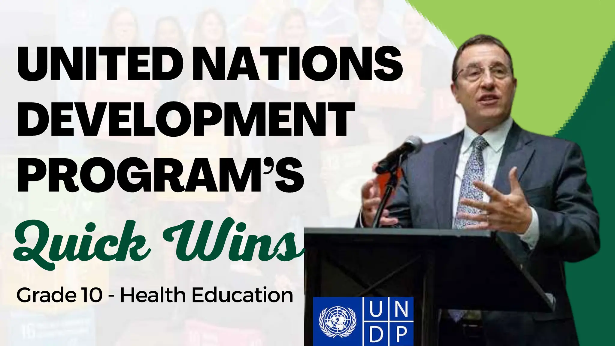 United Nations Development Program's Quick Wins.pptx