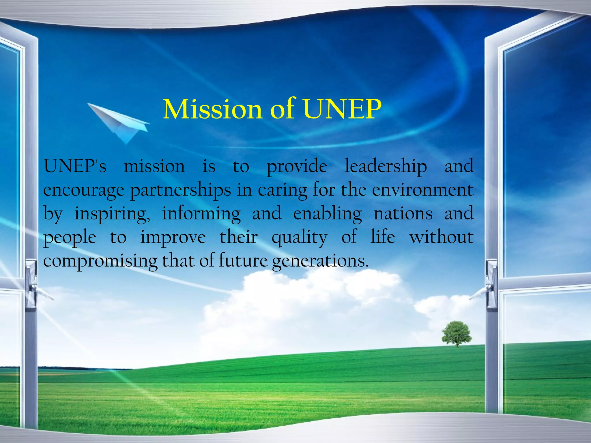United Nations Environment Program (UNEP)- Arifuzzaman Arif | PPT