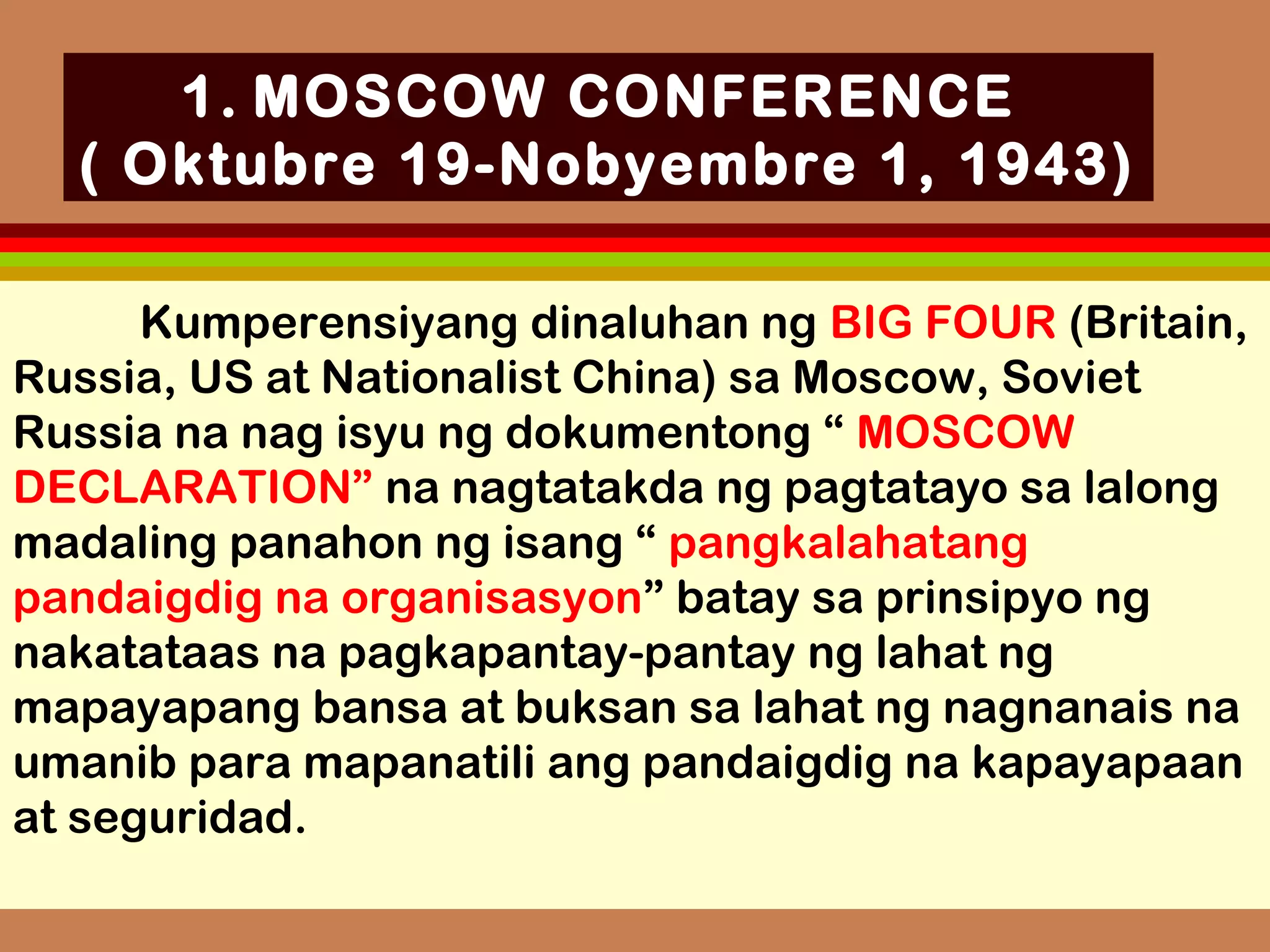 United Nations o Ang Nagkakaisang Mga Bansa | PPT