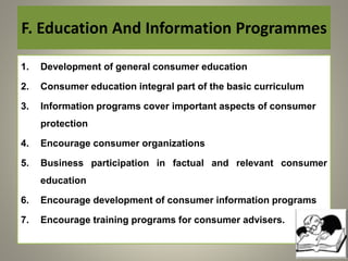 United nations guidelines for consumer protection | PPTX