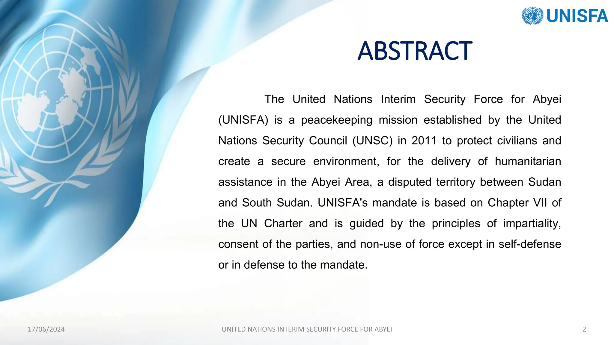 UNITED NATIONS INTERIM SECURITY FORCE FOR ABYEI.pptx
