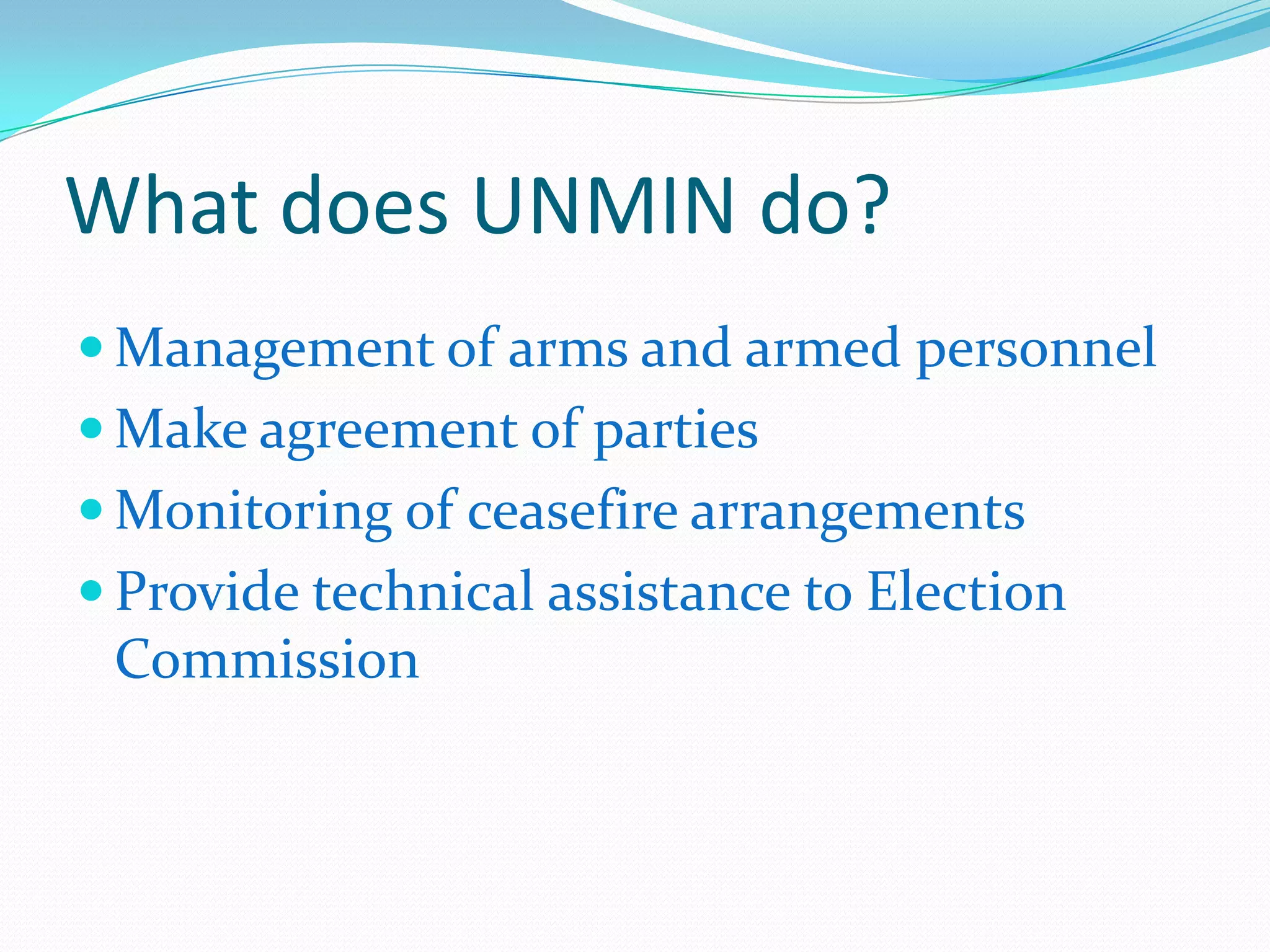 United nations mission in nepal | PPTX