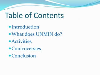 United nations mission in nepal | PPTX