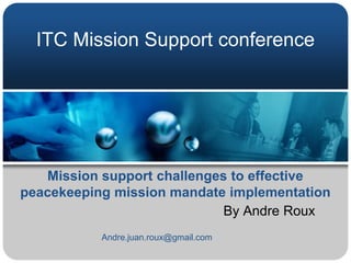 United nations mission support concepts | PPTX