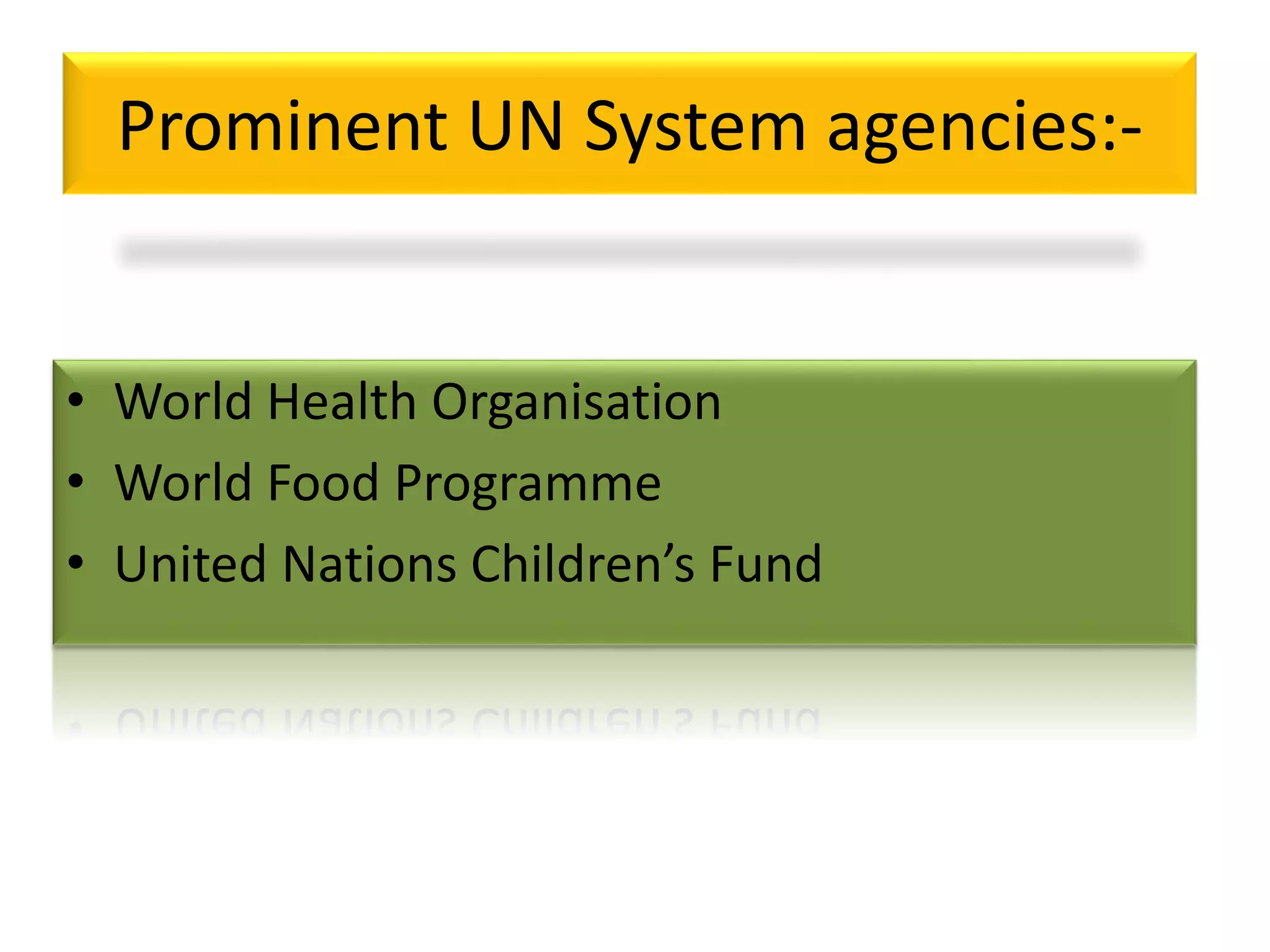 United nations organisation | PPTX