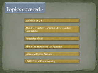 United nations organisation | PPTX