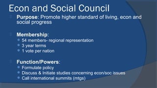 United nations organisations by dhananjay | PPT