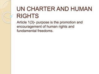 United nations (un) | PPTX | Law