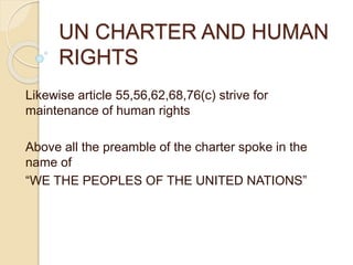United nations (un) | PPTX | Law