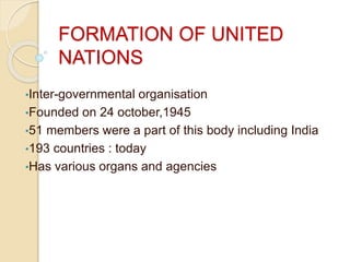 United nations (un) | PPTX | Law