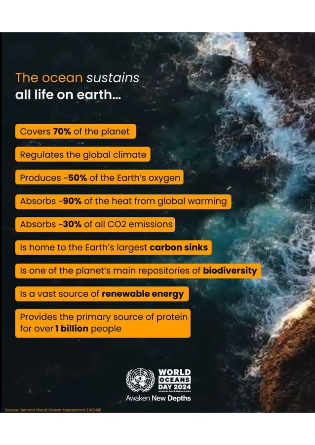 United Nations World Oceans Day 2024; June 8th " Awaken new dephts". | PDF