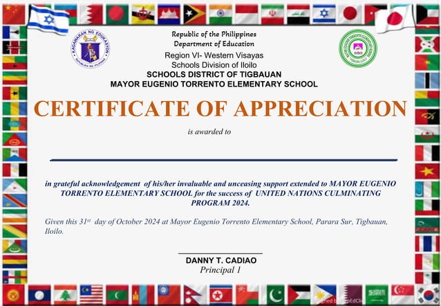 UNITED N CERT PDF.pdf certificates template sample | PPT