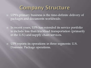 United Parcel Service | PPTX