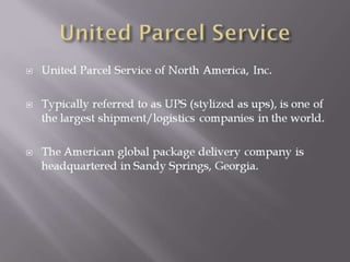 United Parcel Service | PPTX