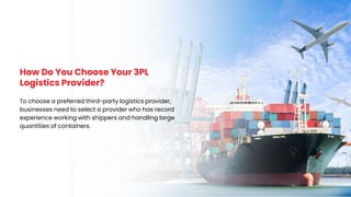 Right Third-Party Logistics Provider - How to Choose | PPT