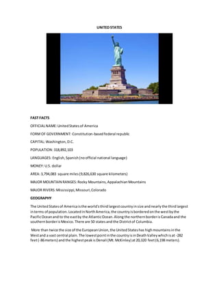 United states Reading | DOCX