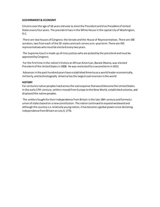 United states Reading | DOCX