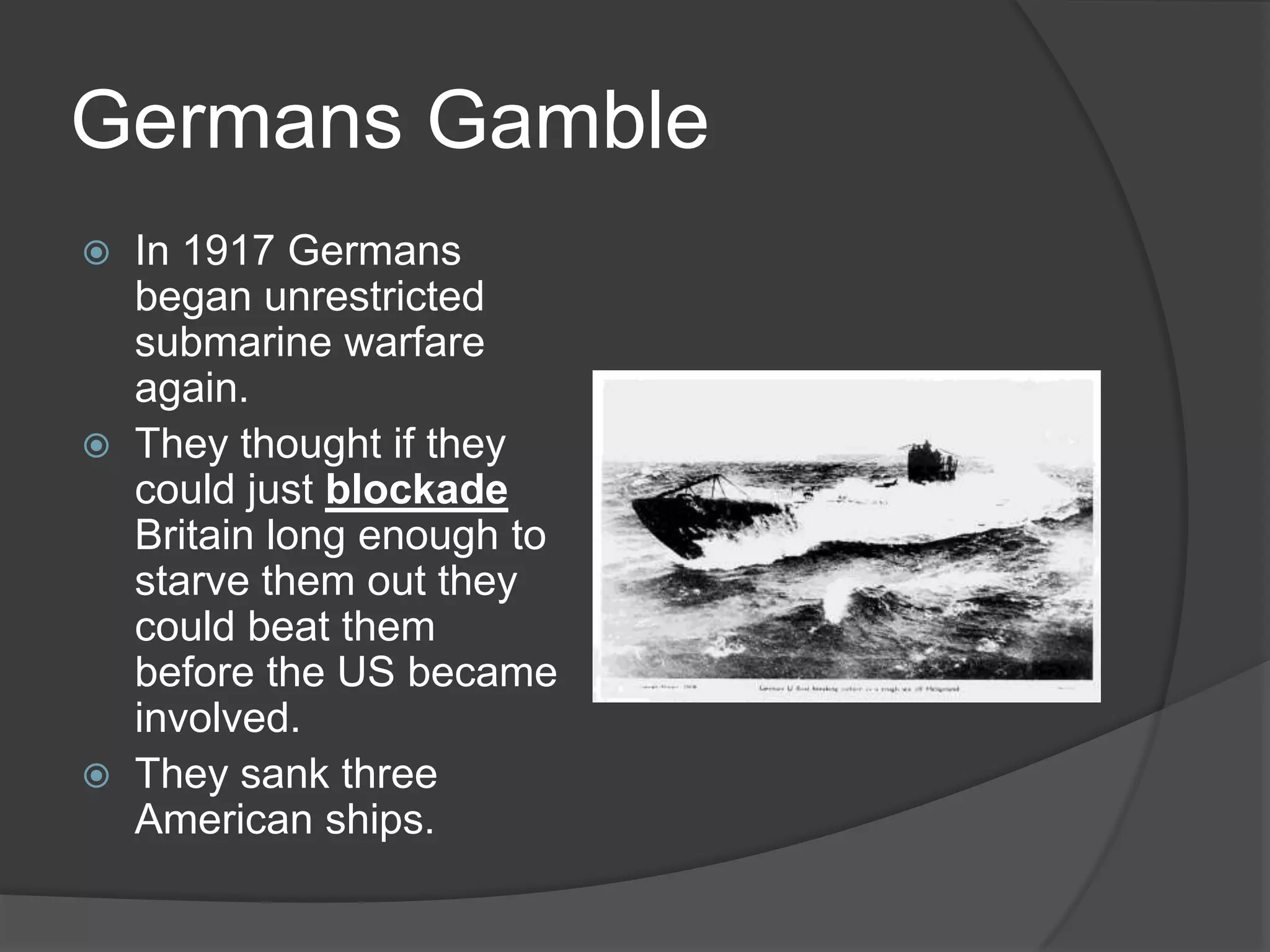 United States Enters World War I[1] | PPT