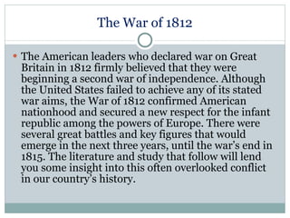 The War of 1812 | PPT