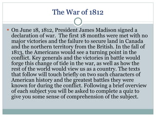 The War of 1812 | PPT