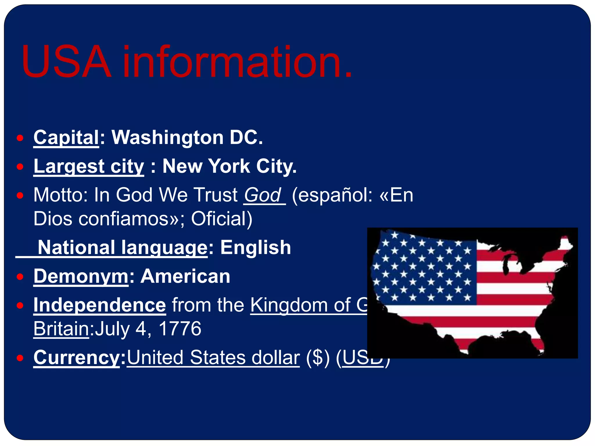 The United States of america | PPTX