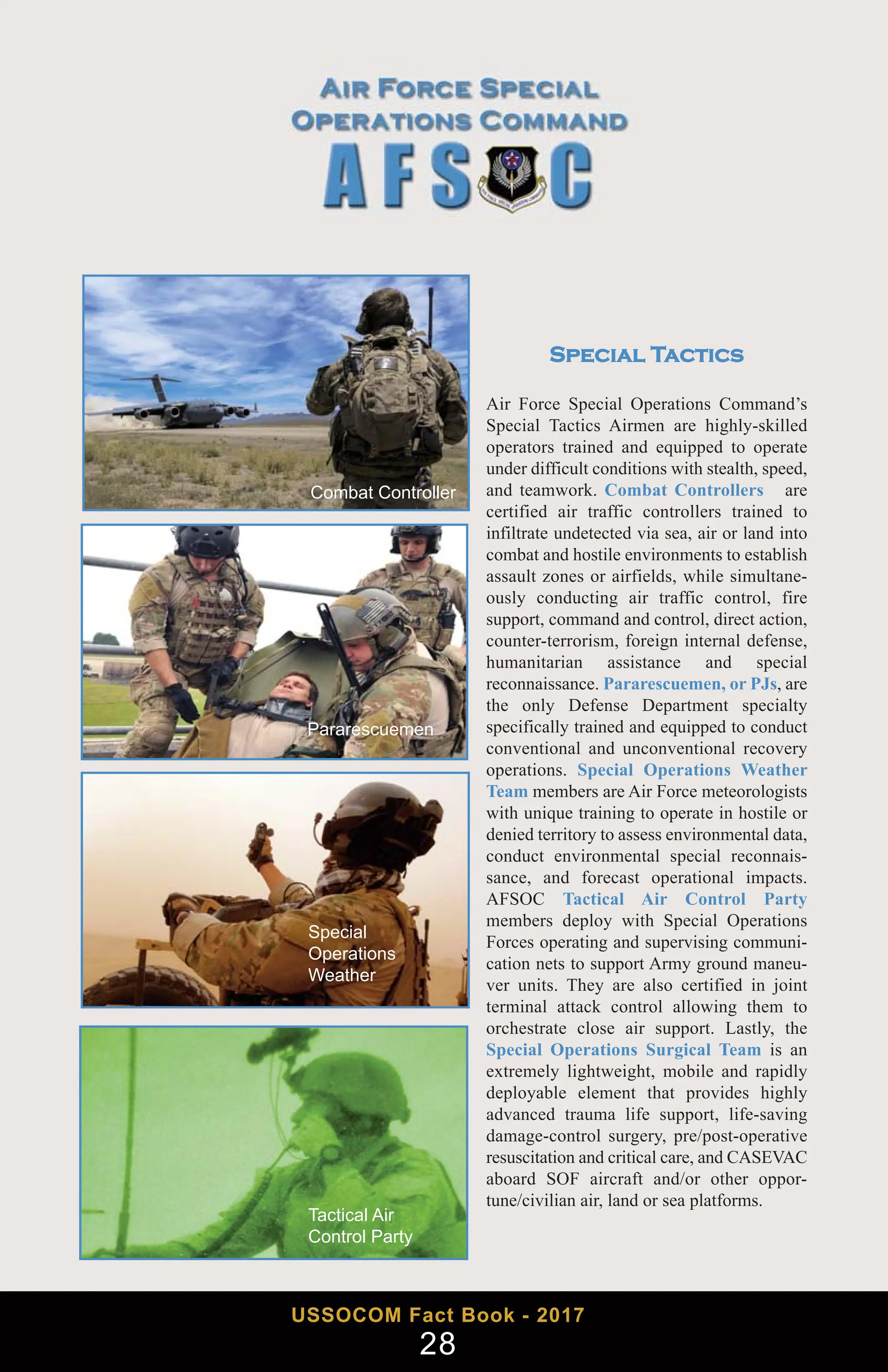 United States Special Operations Command 2017 Fact Book.pdf
