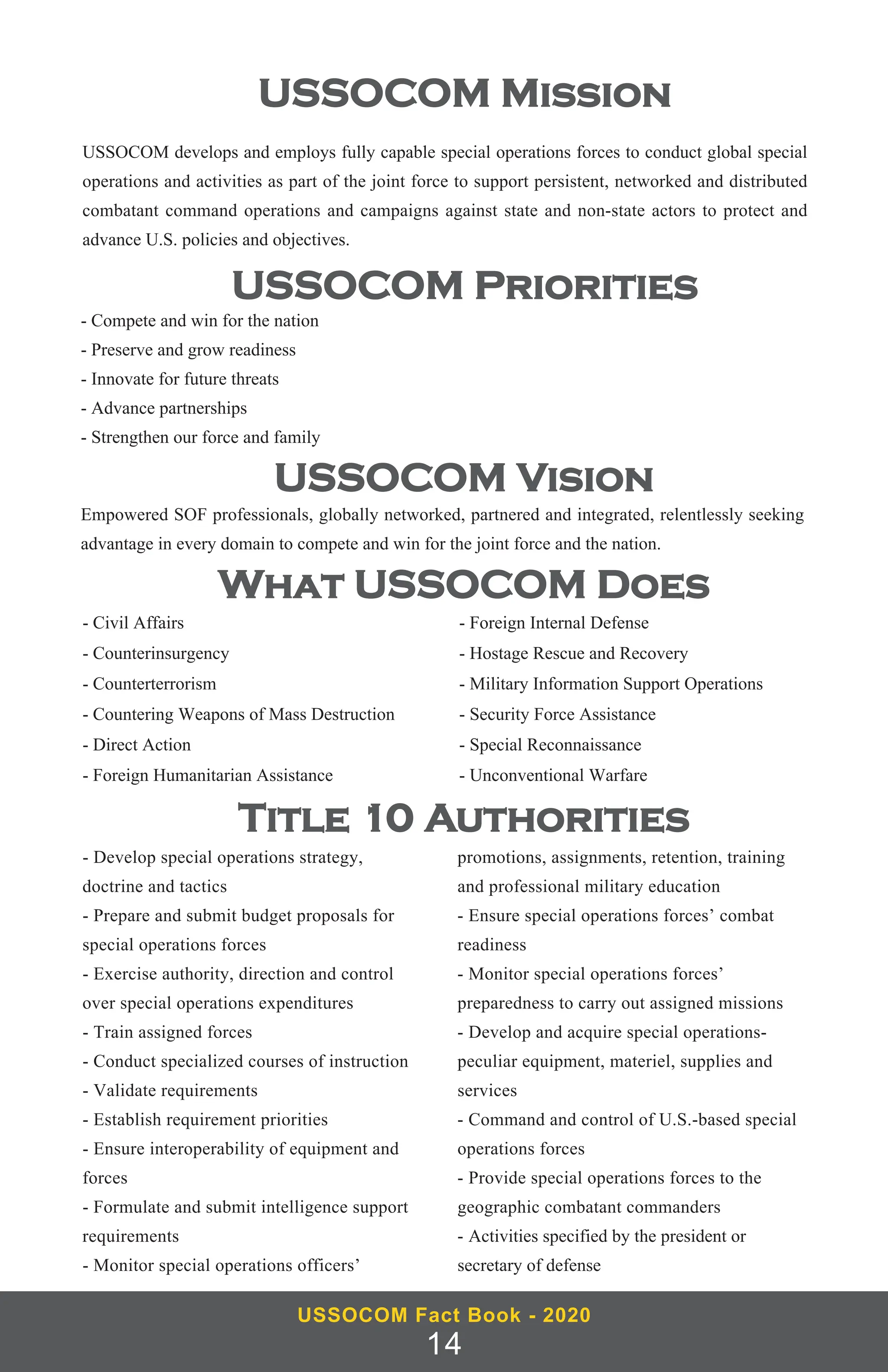 United States Special Operations Command 2020 Fact Book.pdf
