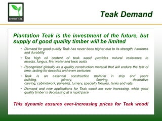 United Teak Investment Presentation - V.3.4 | PPT