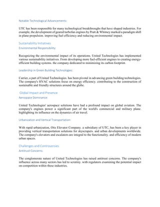 United Technologies: Pioneering Innovation and Shaping the Future of ...