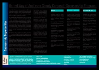 United Way Of Anderson County Corporate Sponsorship Program | PPT