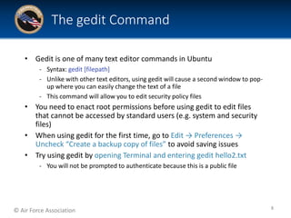 Unit+eight+ +ubuntu+security | PPT | Free Download